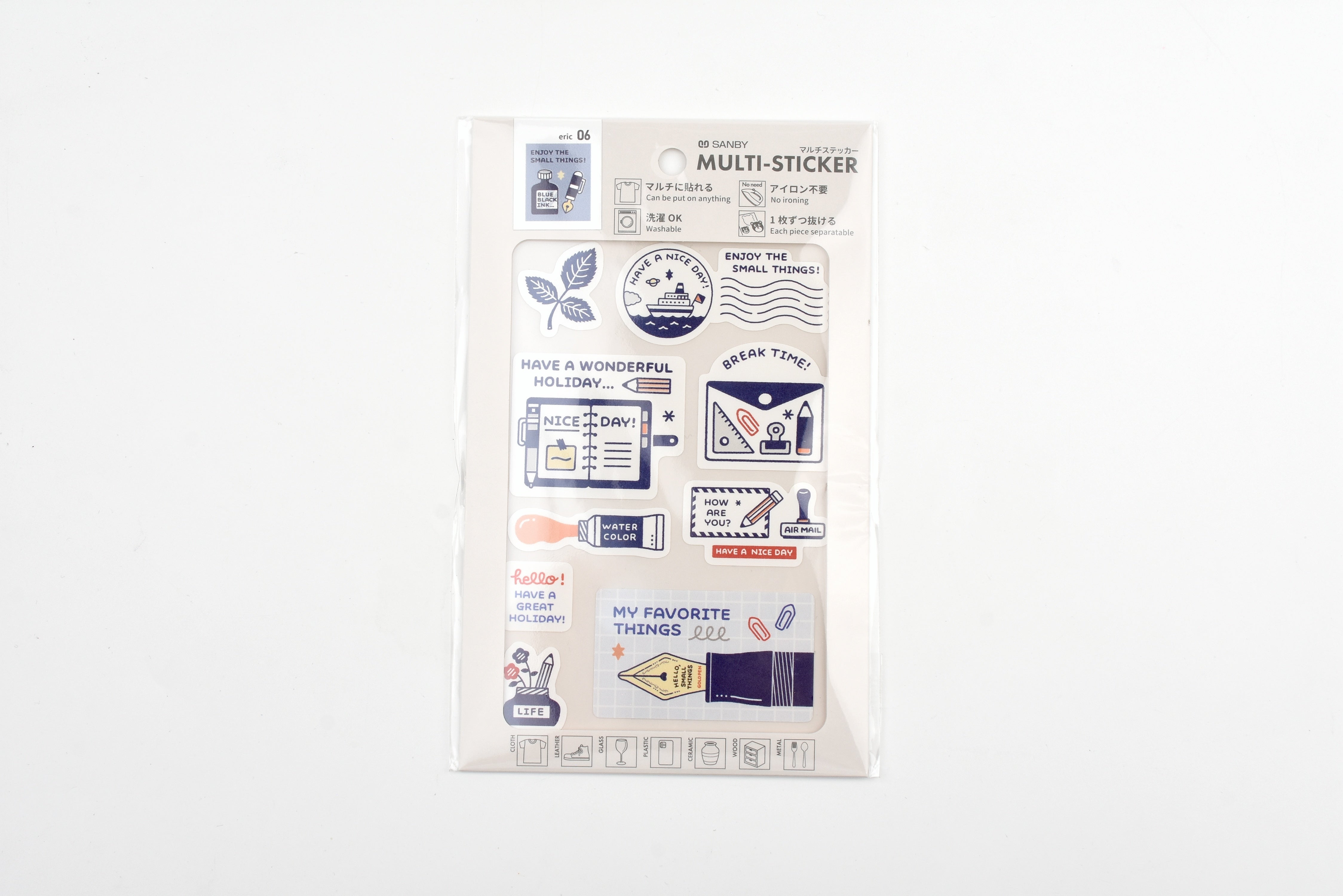 eric x SANBY Multi-Sticker - Good Time – Yoseka Stationery