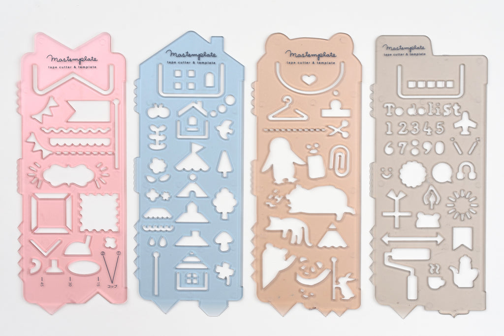 Kutsuwa Mastemplate - Washi Tape Cutter & Stencil – Yoseka Stationery