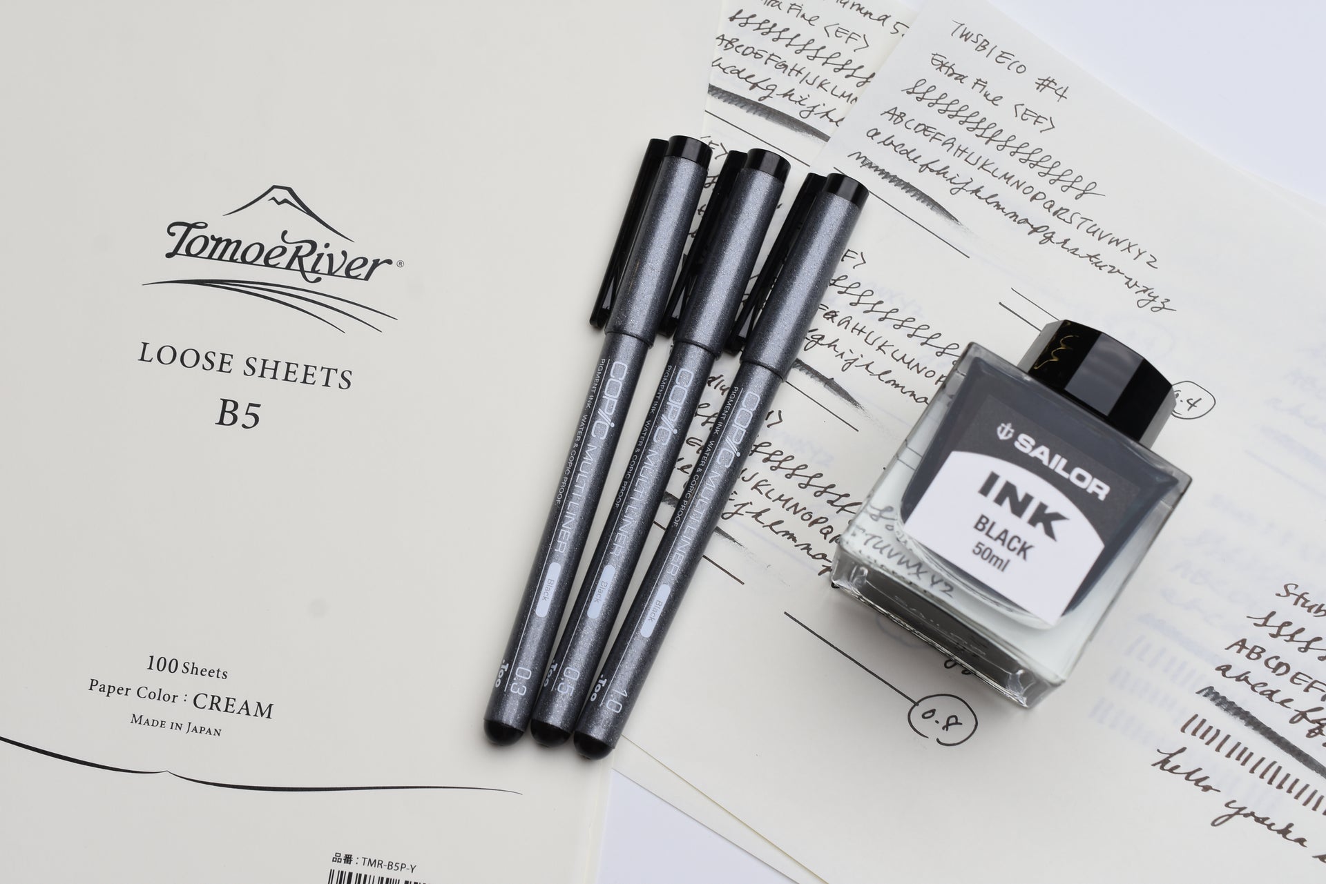 TWSBI Nib and Line Comparison – Yoseka Stationery