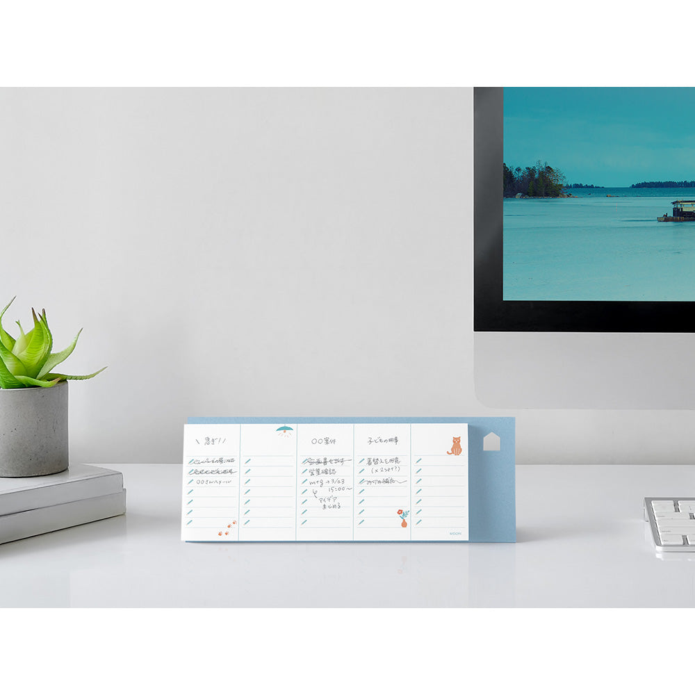 Midori Stand Memo Pad - Horizontal Type - To-Do List – Yoseka Stationery