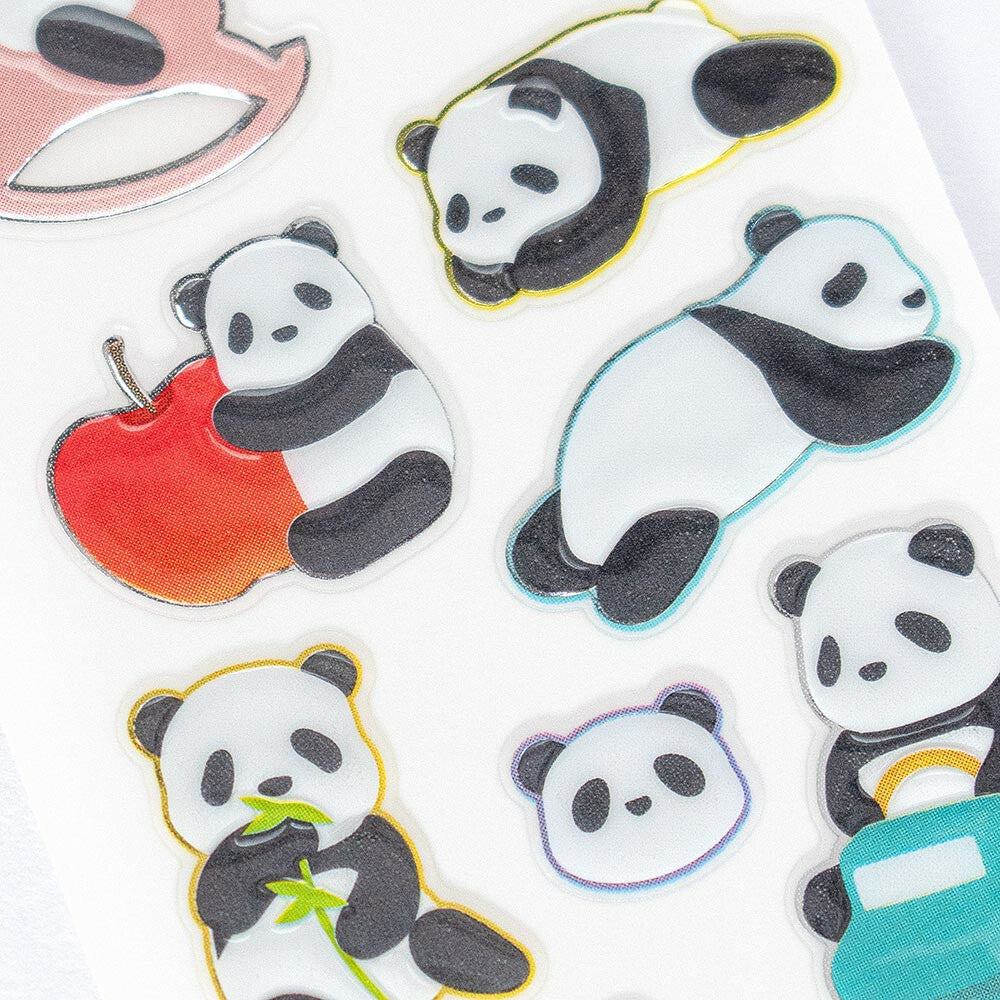 NB - Bijou Sticker Sheet - Panda – Yoseka Stationery