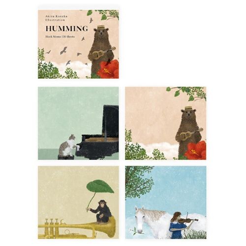 Cozyca - Akira Kusaka Memo Pad - Humming (Coming Soon) – Yoseka Stationery
