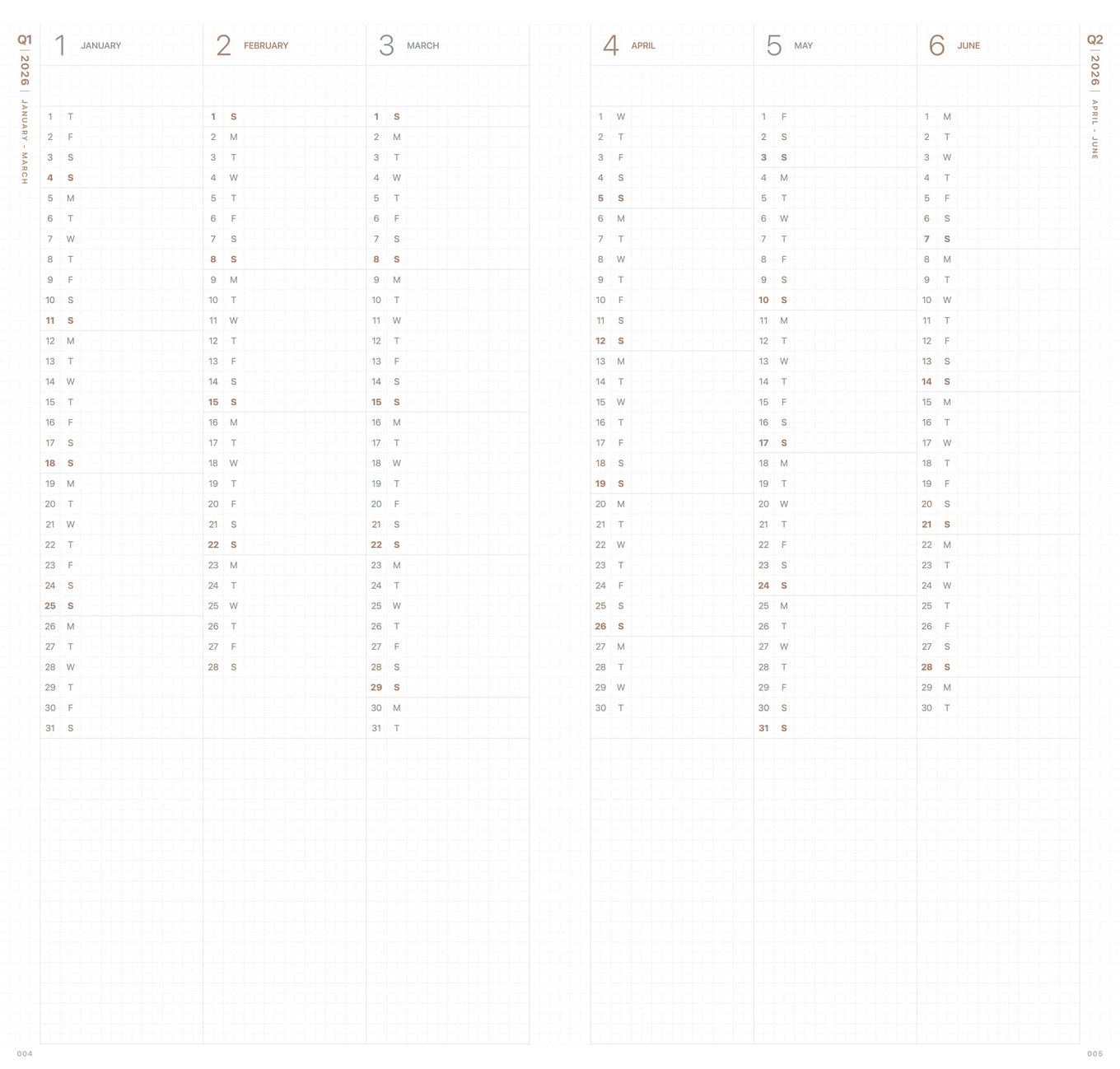 Take A Note 2026 - Slim Bi-weekly Planner - A5 Slim – Yoseka Stationery