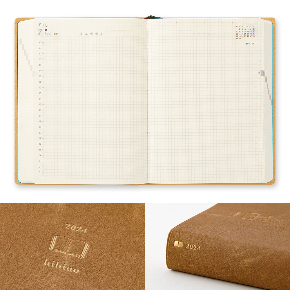 Midori Diary Hibino - 2024 - A6 – Yoseka Stationery