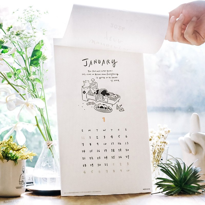 WHOSMiNG - Have A Wonderful Year Calendar - 2024 – Yoseka Stationery