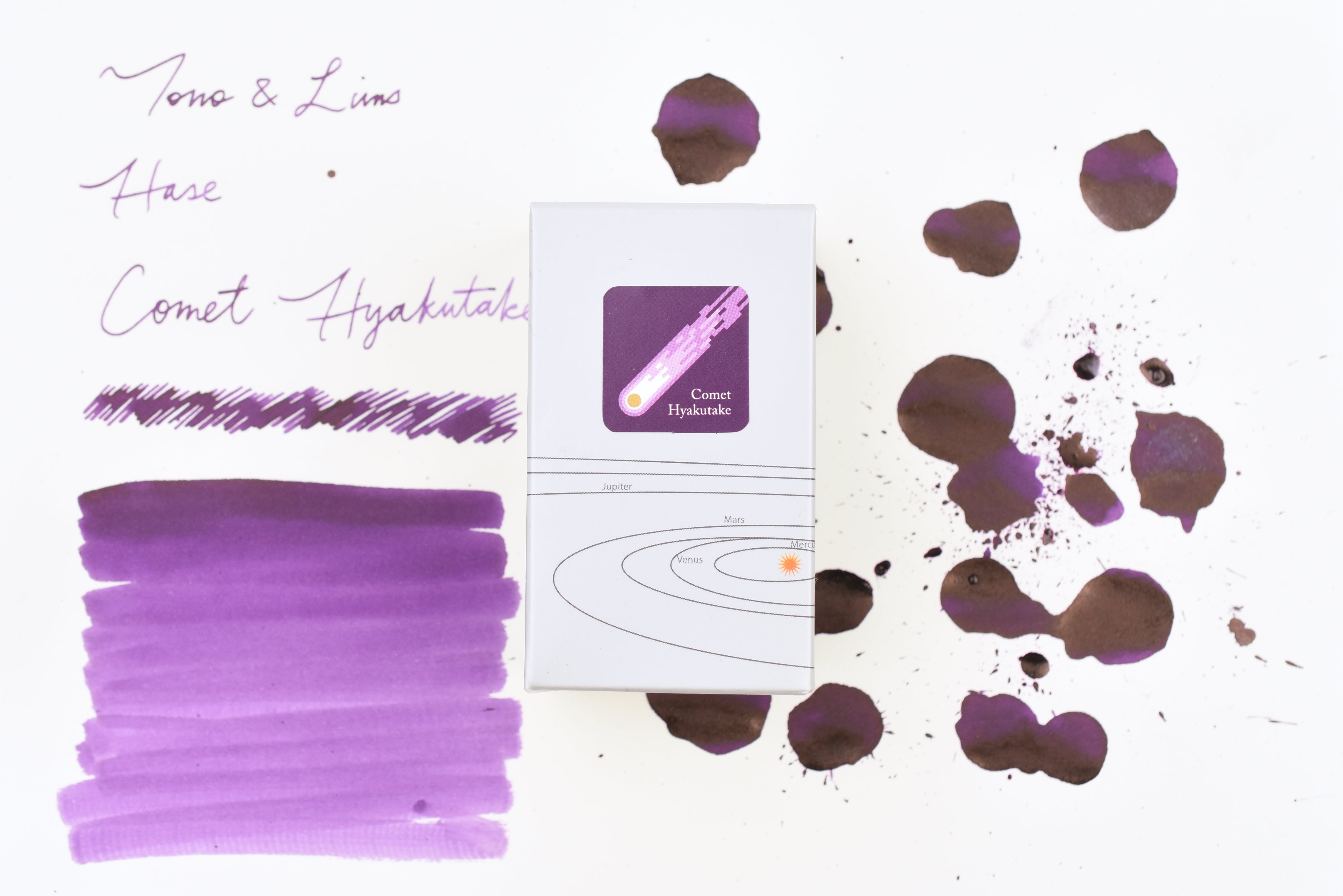 Tono & Lims Glass Pen Ink Bottle - Crystal Line - HASE - Comet Hyakuta ...