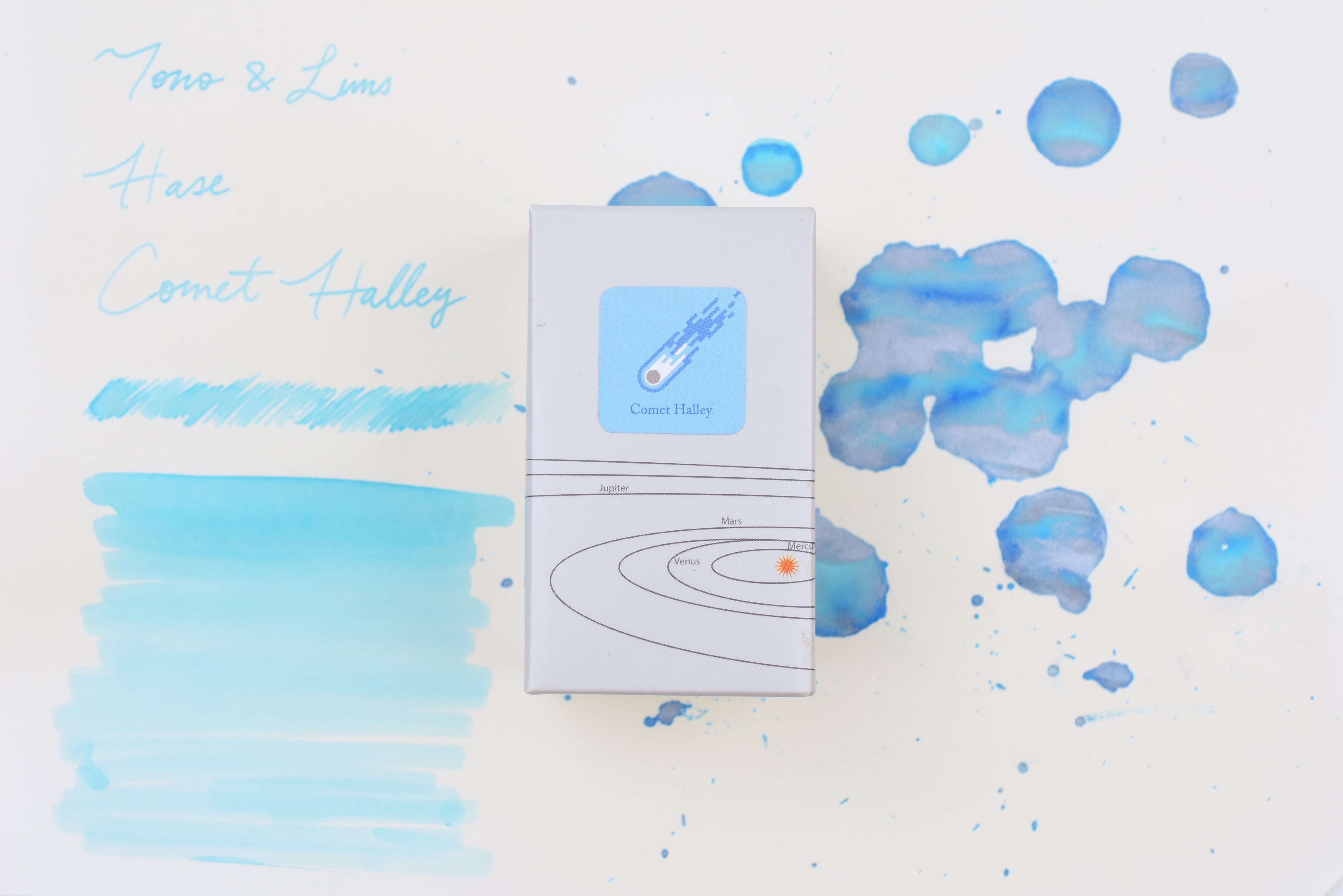 Tono & Lims Glass Pen Ink Bottle - Crystal Line - HASE - Comet Halley ...