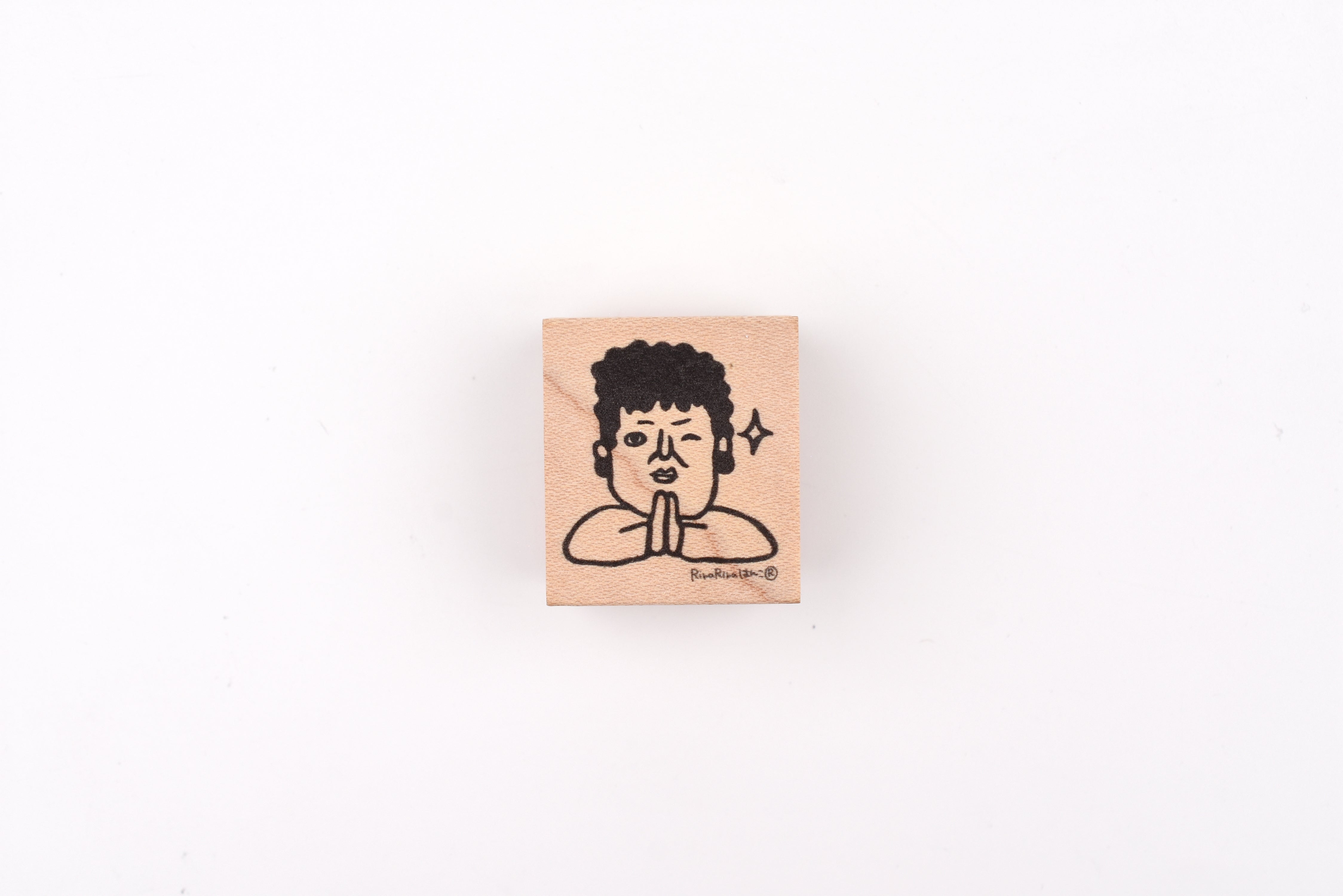 RiraRira Wooden Rubber Stamp - Seki-san's Request – Yoseka Stationery