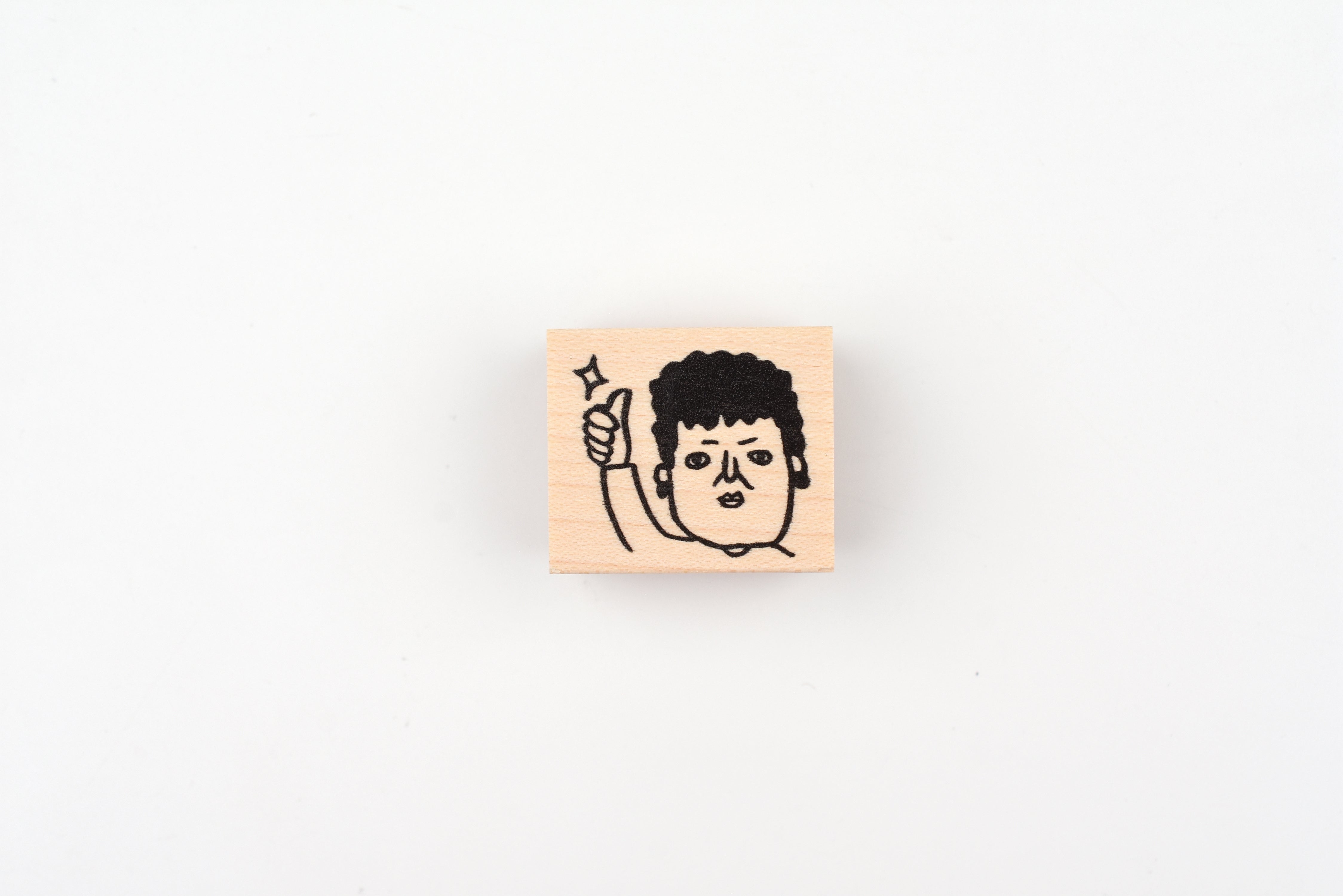 RiraRira Wooden Rubber Stamp - Good Seki-san – Yoseka Stationery