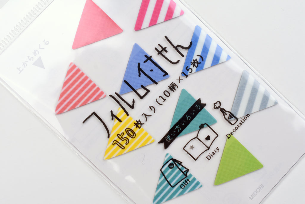 Midori Memo Film Mini Sticky Notes - Triangles – Yoseka Stationery