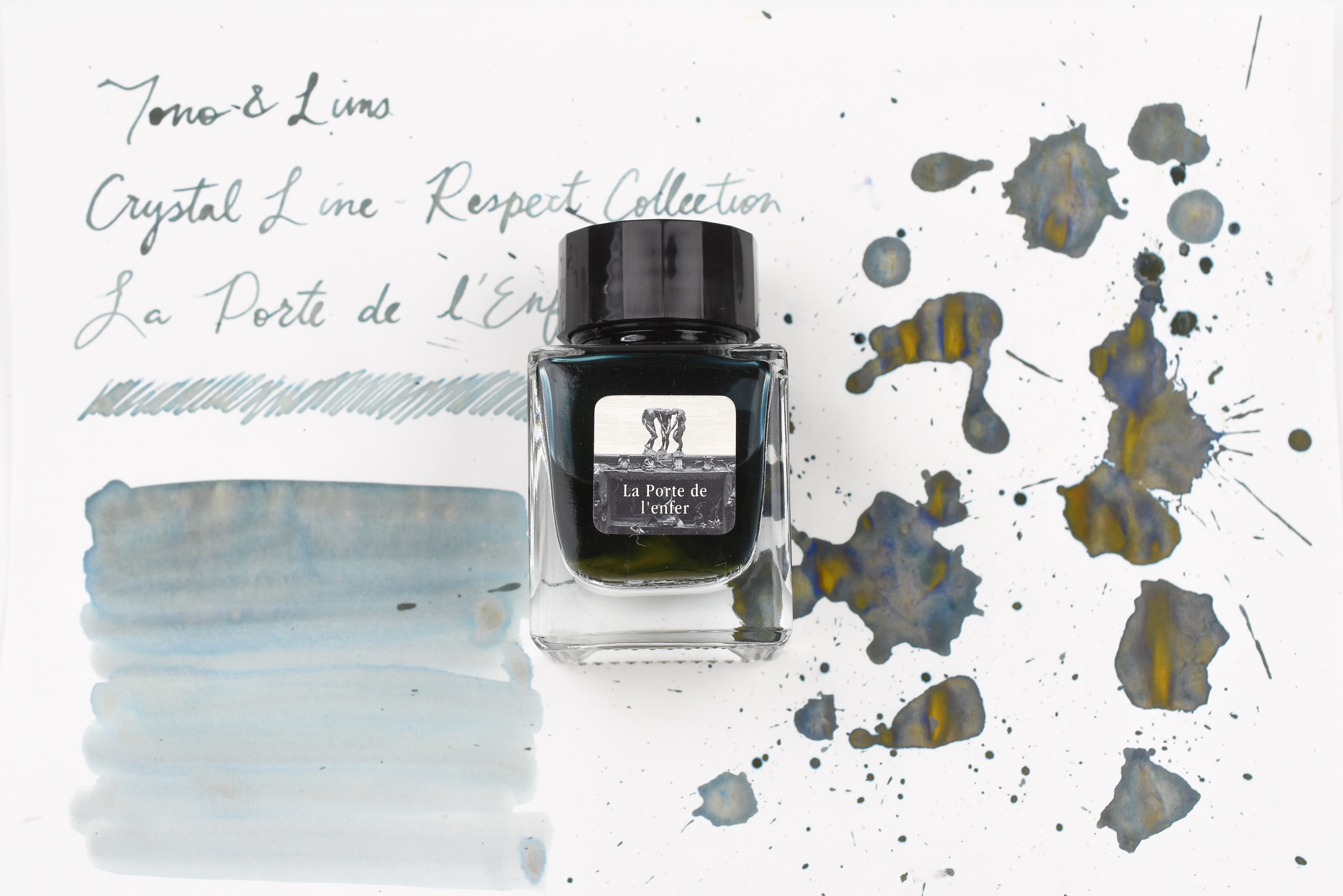 Tono & Lims Glass Pen Ink Bottle - Crystal Line - Respect Collection ...