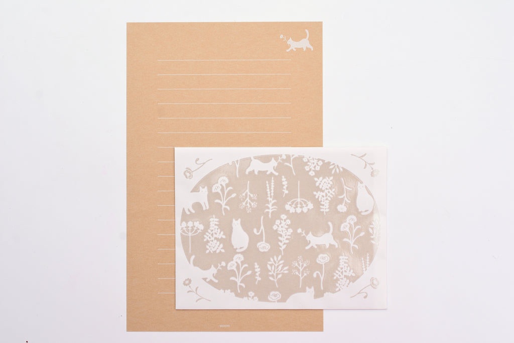 Midori Watermark Letter Set - Cat – Yoseka Stationery