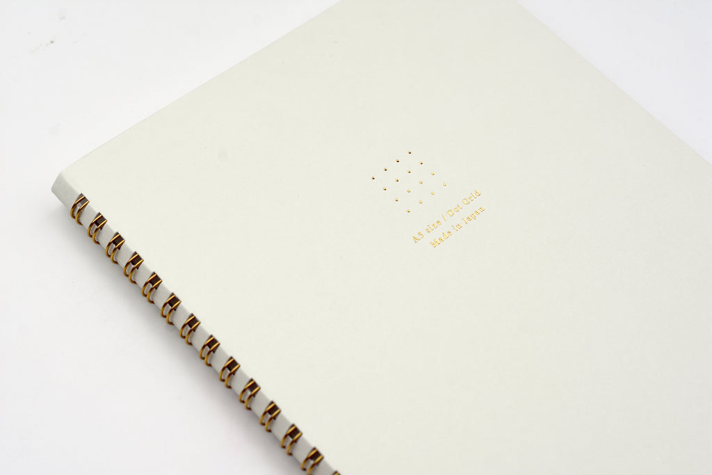 MD Ring Notebook Soft Color - A5 - Dot Grid - White – Yoseka Stationery