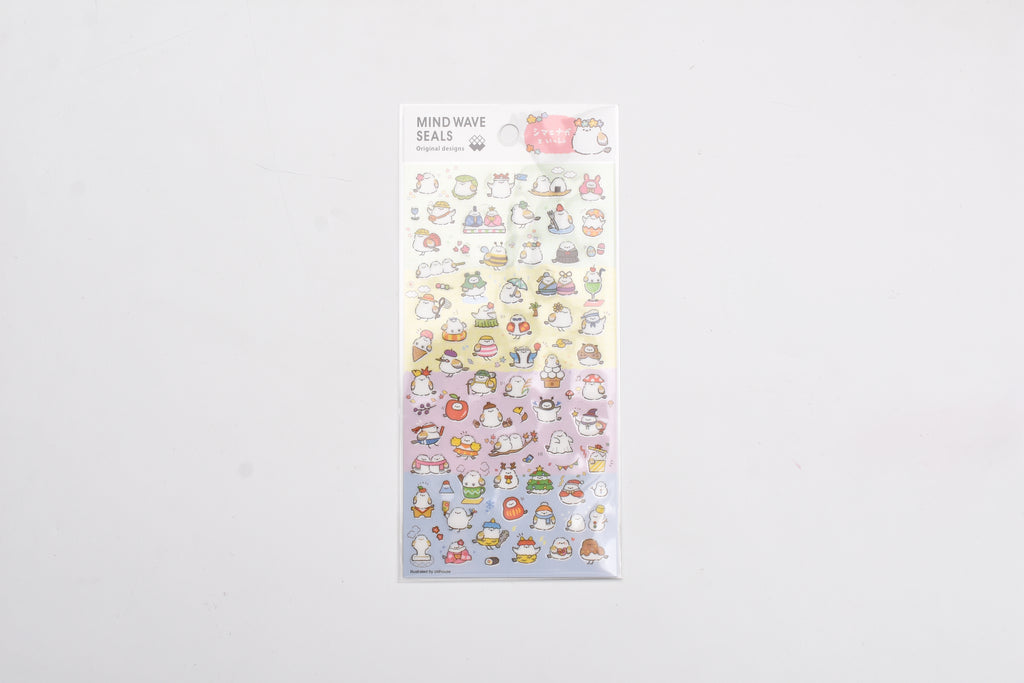 Mind Wave - Seal Stickers - Shimaenaga – Yoseka Stationery