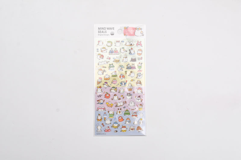Mind Wave - Seal Stickers - Shimaenaga – Yoseka Stationery