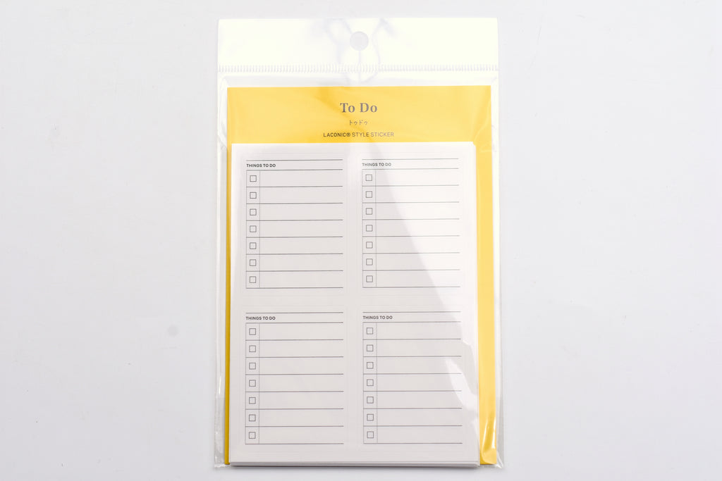 Laconic Style Sticker - To Do – Yoseka Stationery