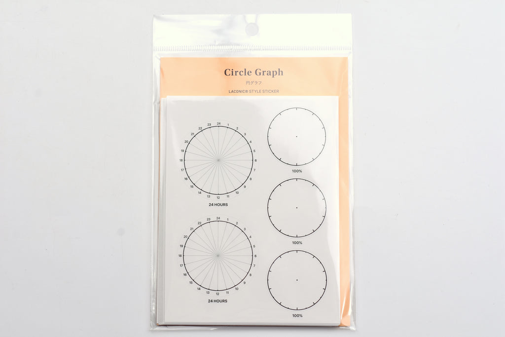 Laconic Style Sticker - Circle Graph – Yoseka Stationery