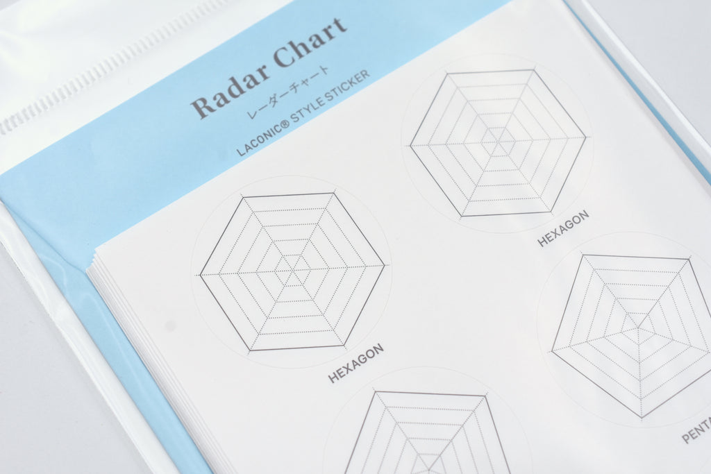 Laconic Style Sticker - Radar Chart – Yoseka Stationery