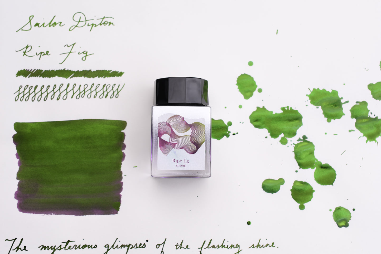 Sailor Dipton Sheening Ink - Ripe fig - 20mL Bottle – Yoseka Stationery