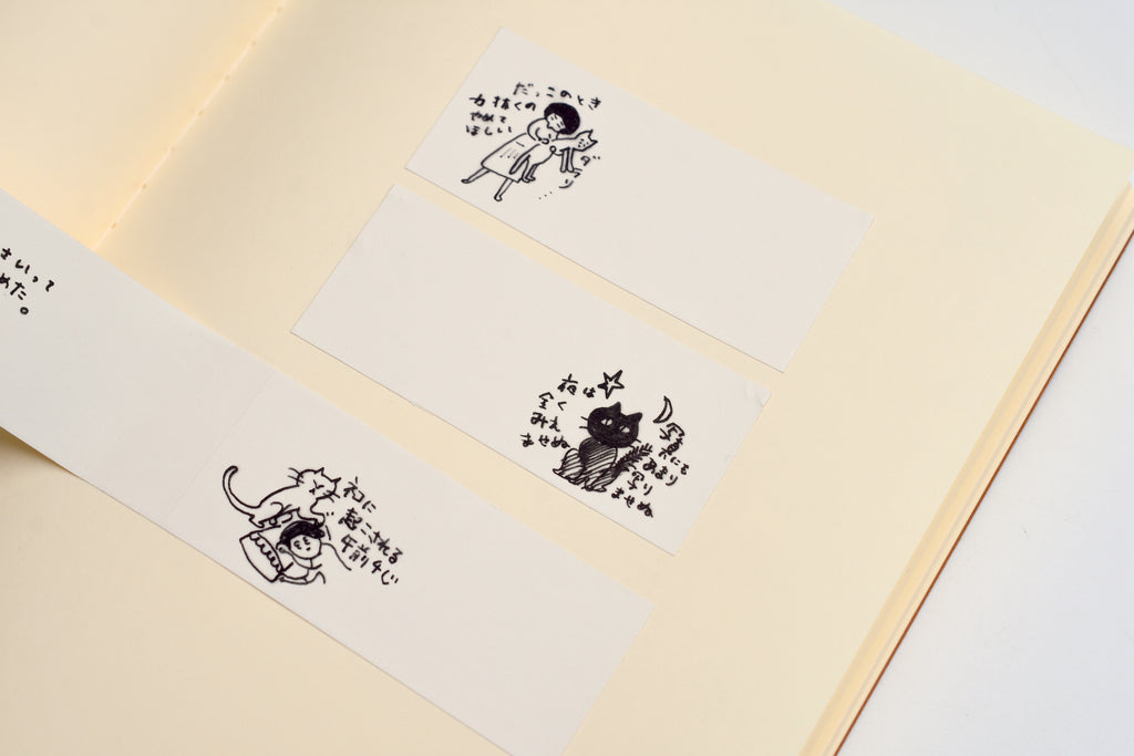 Classiky - Yuki Nishio Cat Roll Sticky Notes - 38mm – Yoseka Stationery