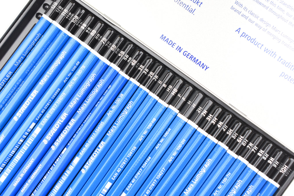 Staedtler Mars Lumograph 100 - Drawing Pencil - Set of 24 – Yoseka Stationery