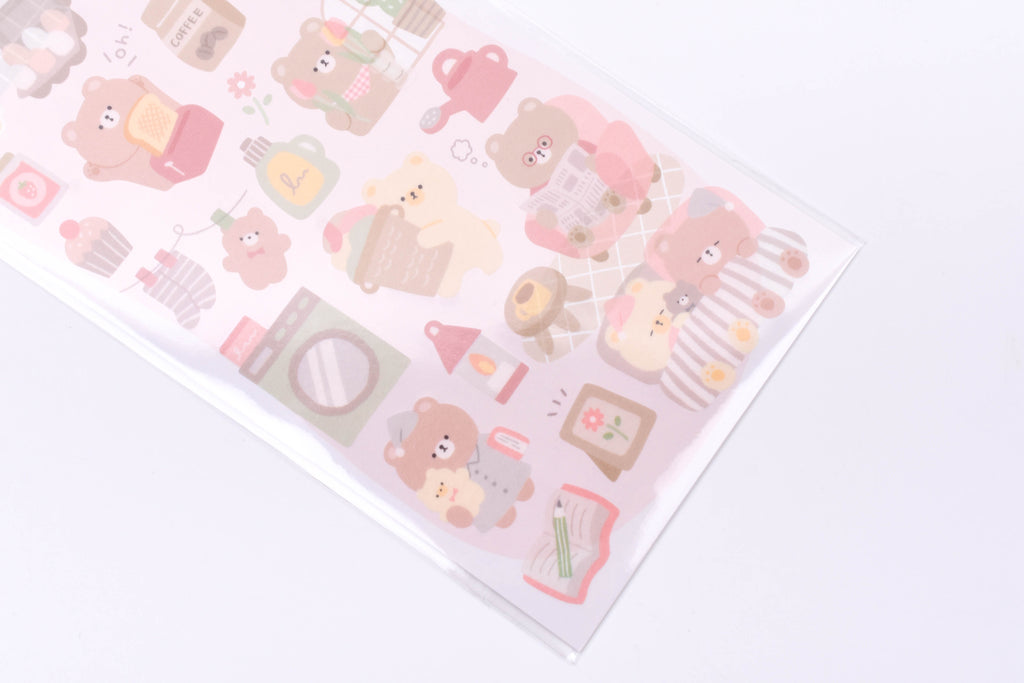 Yururu Day Sticker - Bear – Yoseka Stationery