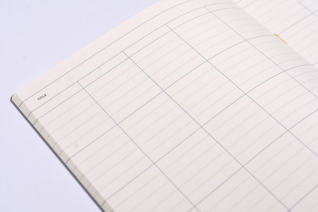 Laconic Style Notebook - Spreadsheet - A5 – Yoseka Stationery