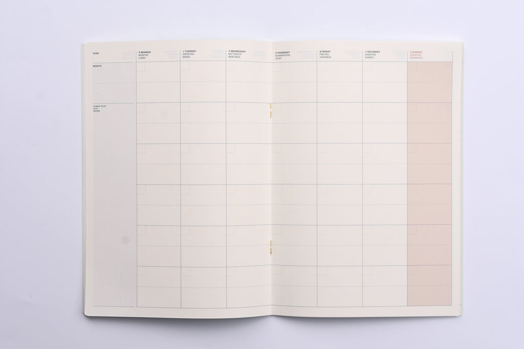 Laconic Style Notebook - Monthly - A5 – Yoseka Stationery