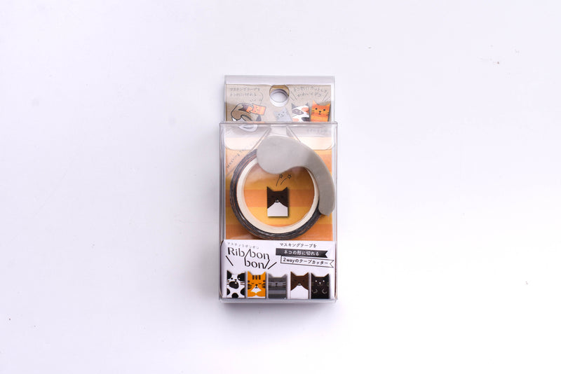 Kutsuwa Ribbon 2-way Washi Tape Cutter - Cat – Yoseka Stationery