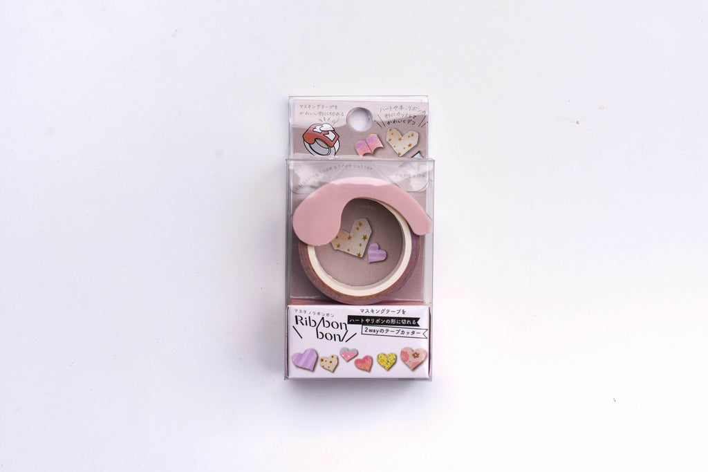 Kutsuwa Ribbon 2-way Washi Tape Cutter - Heart – Yoseka Stationery