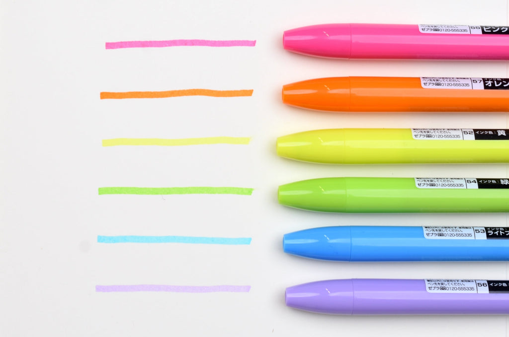 Zebra CLiCK BRIGHT Highlighter - Set of 6 – Yoseka Stationery