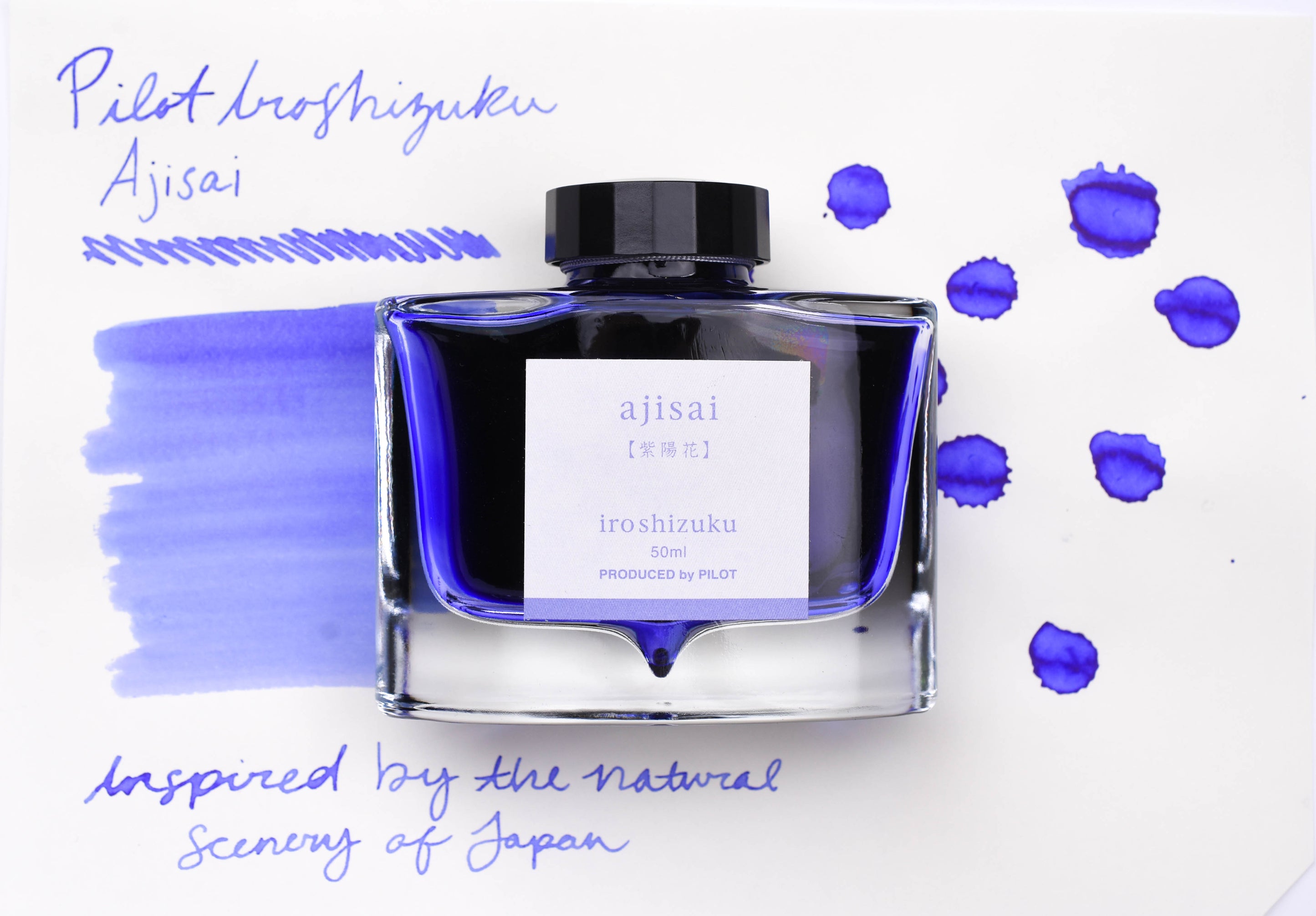 Pilot Iroshizuku Ink - Ajisai - 50 mL Bottle Ink – Yoseka Stationery