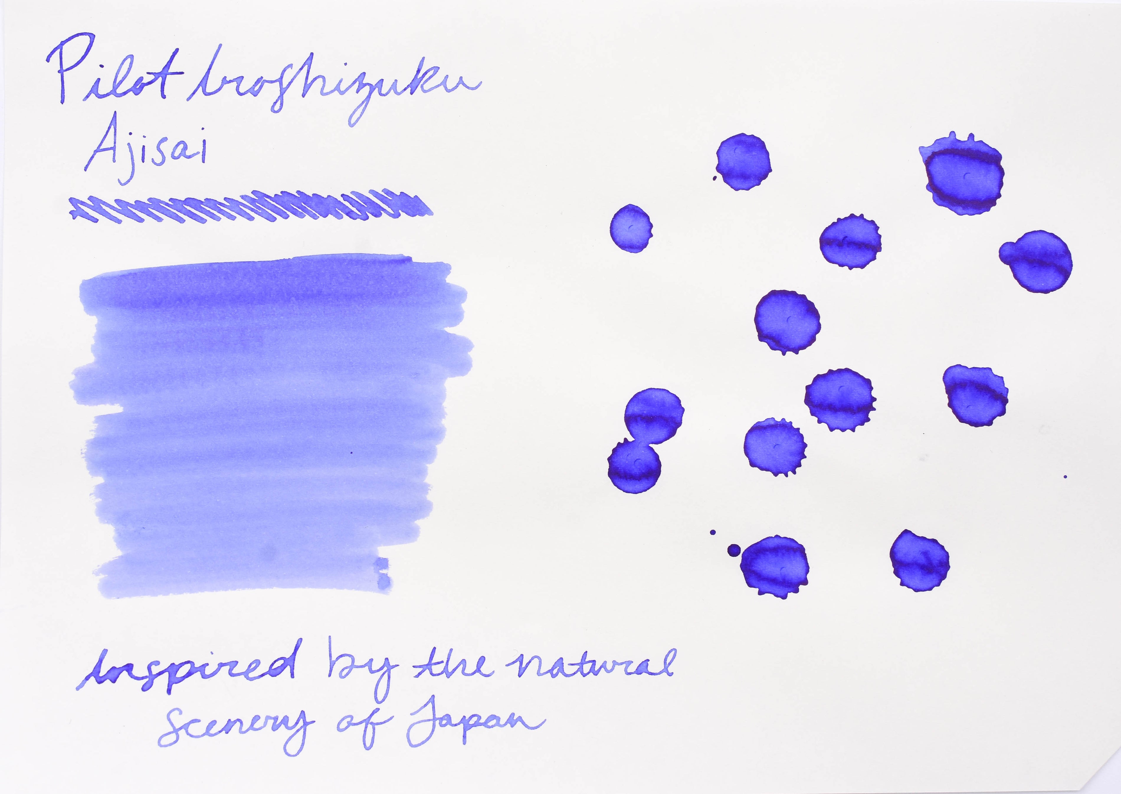Pilot Iroshizuku Ink - Ajisai - 50 mL Bottle Ink – Yoseka Stationery