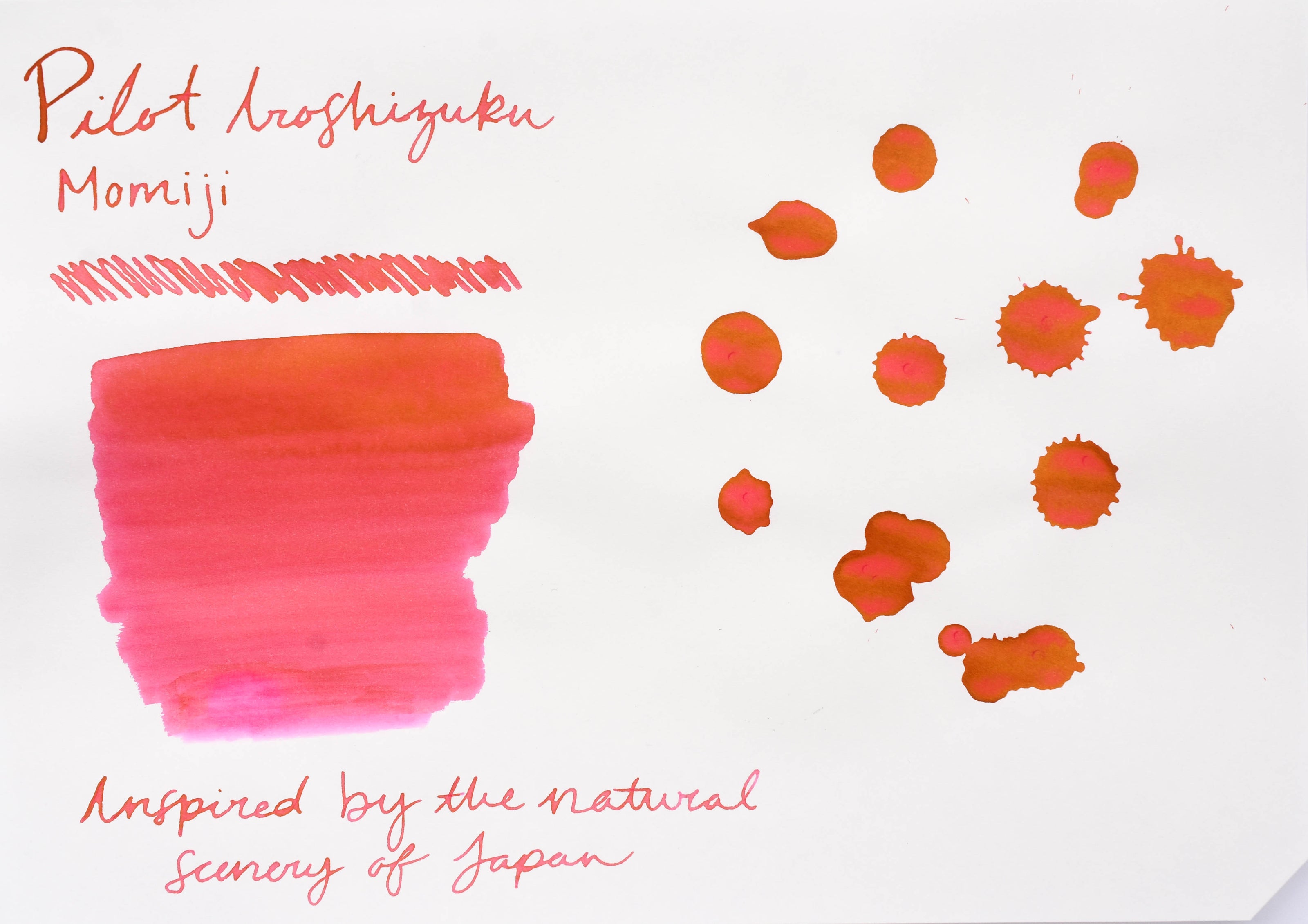 Pilot Iroshizuku Ink - Momiji - 50 mL Bottle Ink – Yoseka Stationery