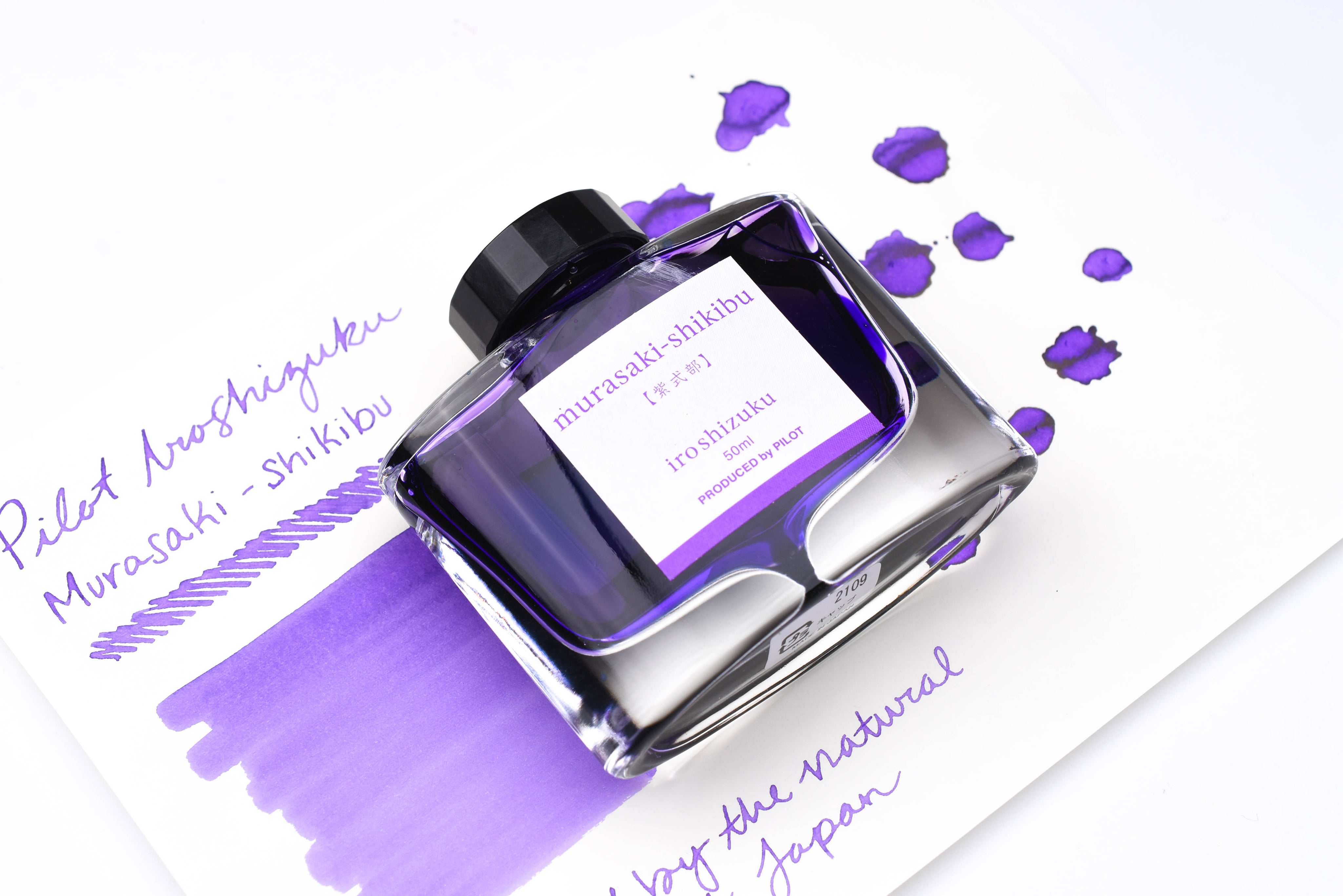 Pilot Iroshizuku Ink - Murasaki-Shikibu - 50 mL Bottle Ink – Yoseka ...