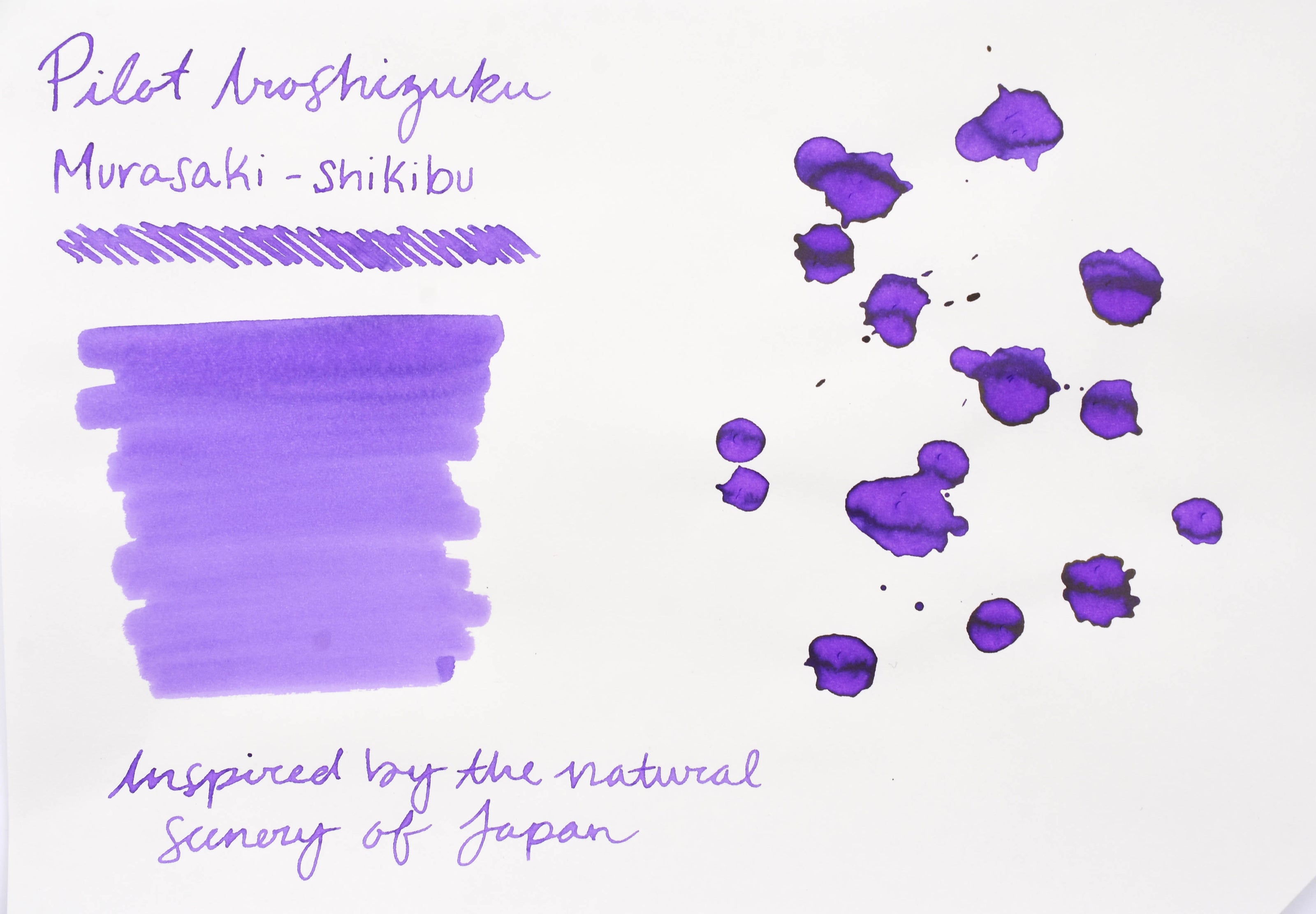 Pilot Iroshizuku Ink - Murasaki-Shikibu - 50 mL Bottle Ink – Yoseka ...