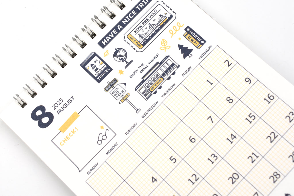 Shinnippon x eric - Desktop Monthly Calendar 2025 – Yoseka Stationery