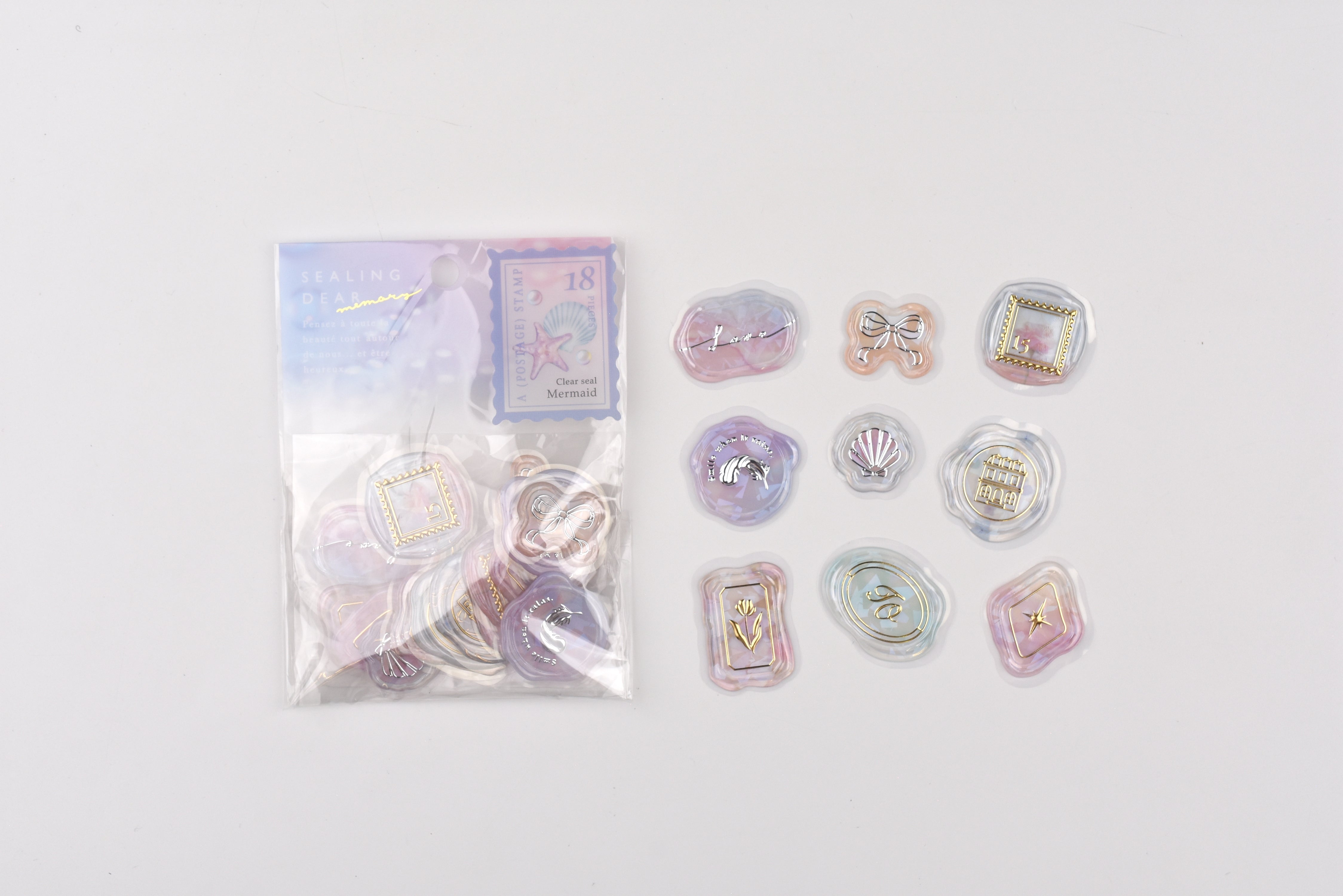 Q-Lia Sealing Dear Memory Clear Seal - Mermaid – Yoseka Stationery