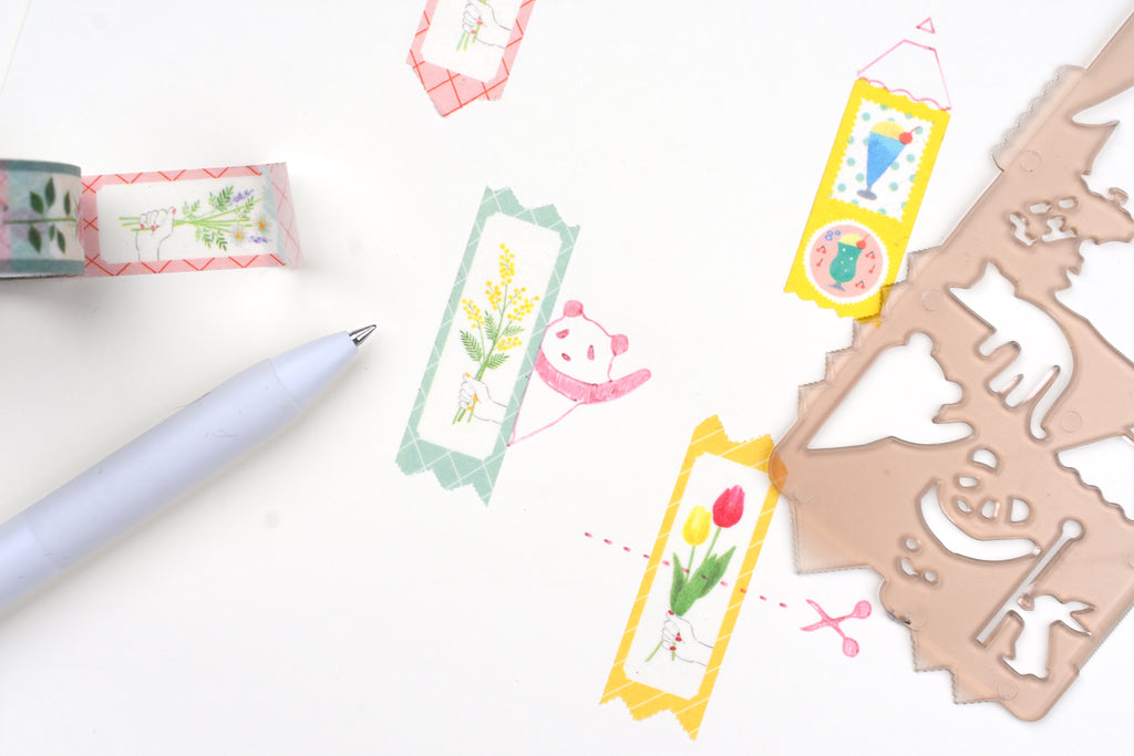 Kutsuwa Mastemplate - Washi Tape Cutter & Stencil – Yoseka Stationery