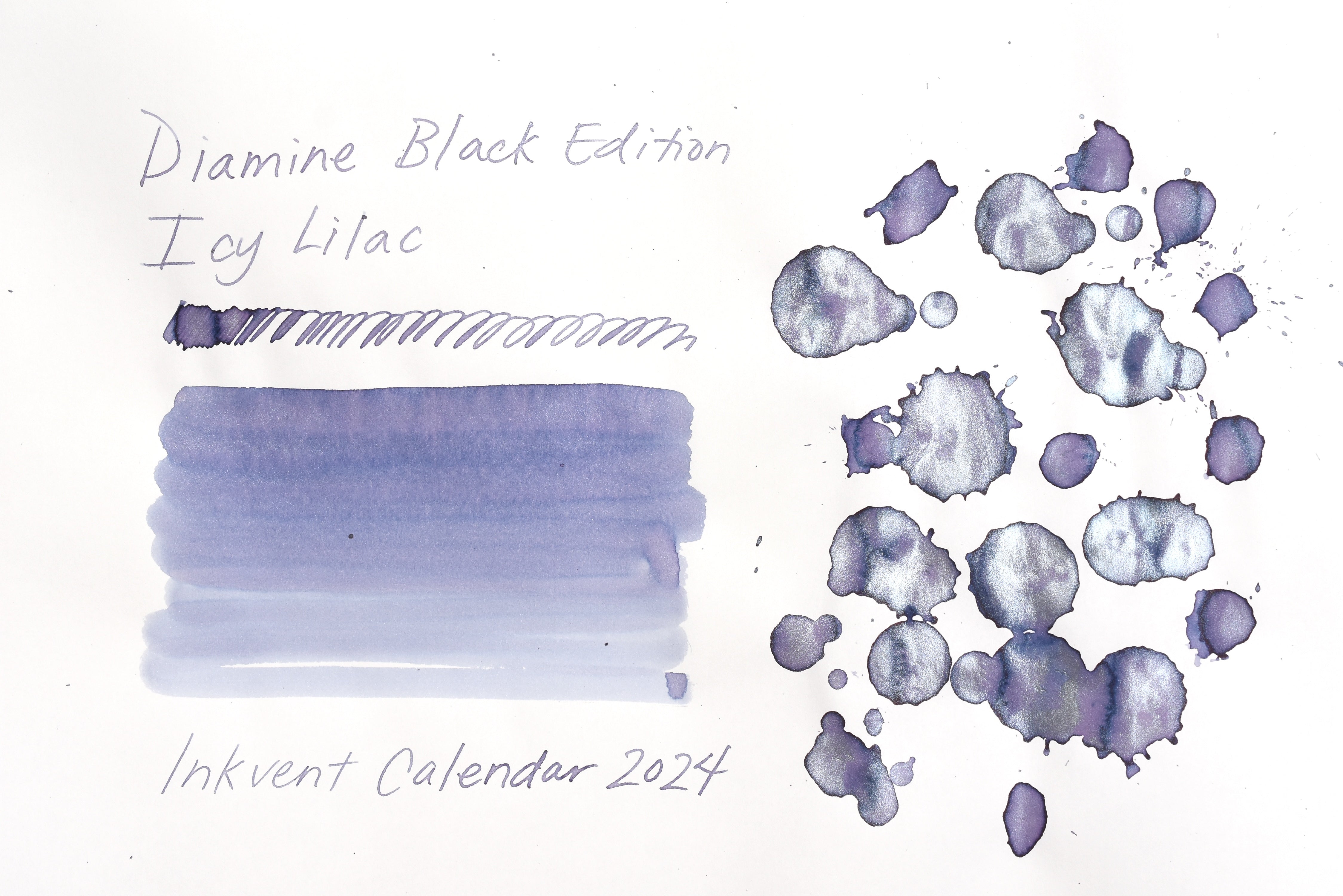 Diamine Black Edition - Shimmer - Icy Lilac – Yoseka Stationery