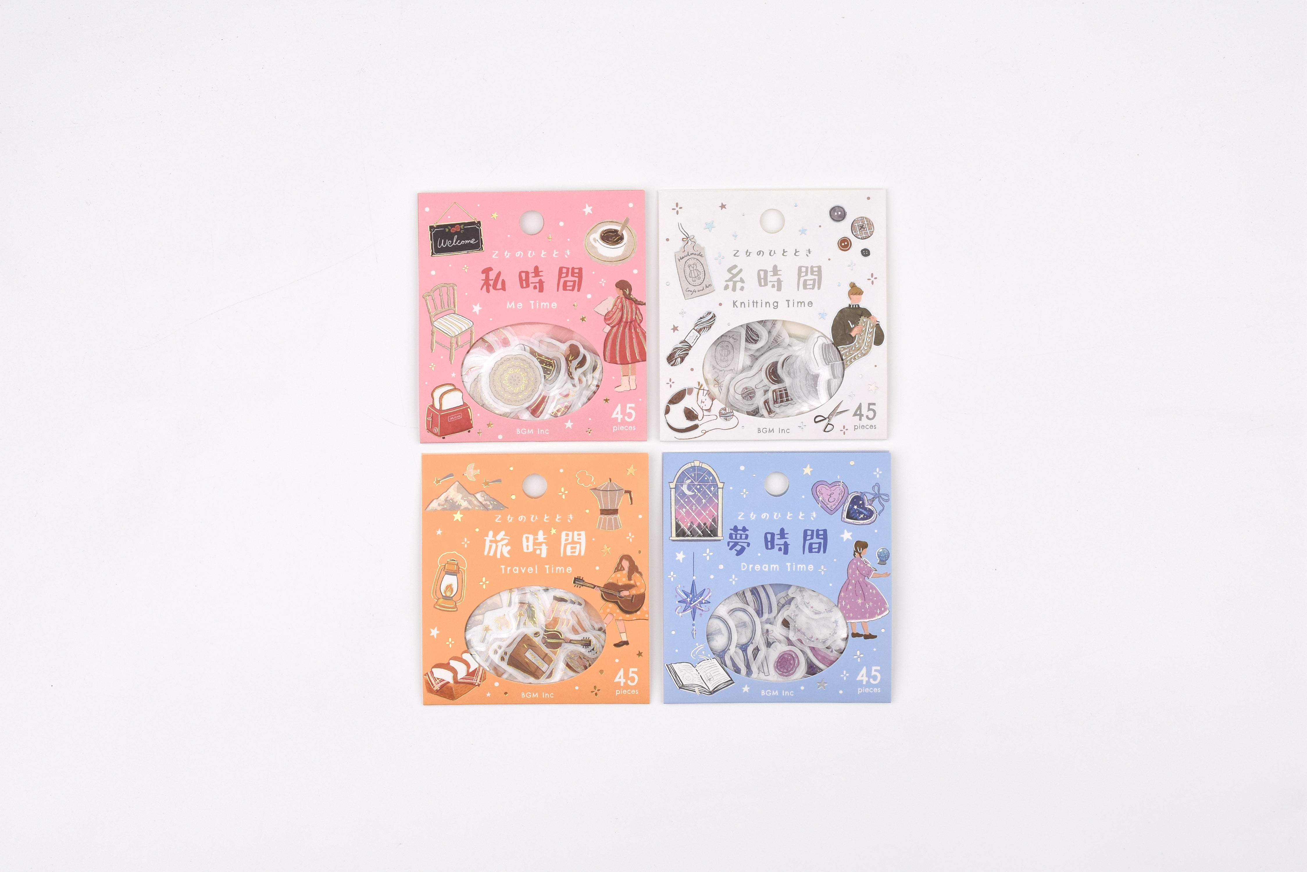 BGM Flake Stickers - Foil Stamping - Maiden's Moment – Yoseka Stationery