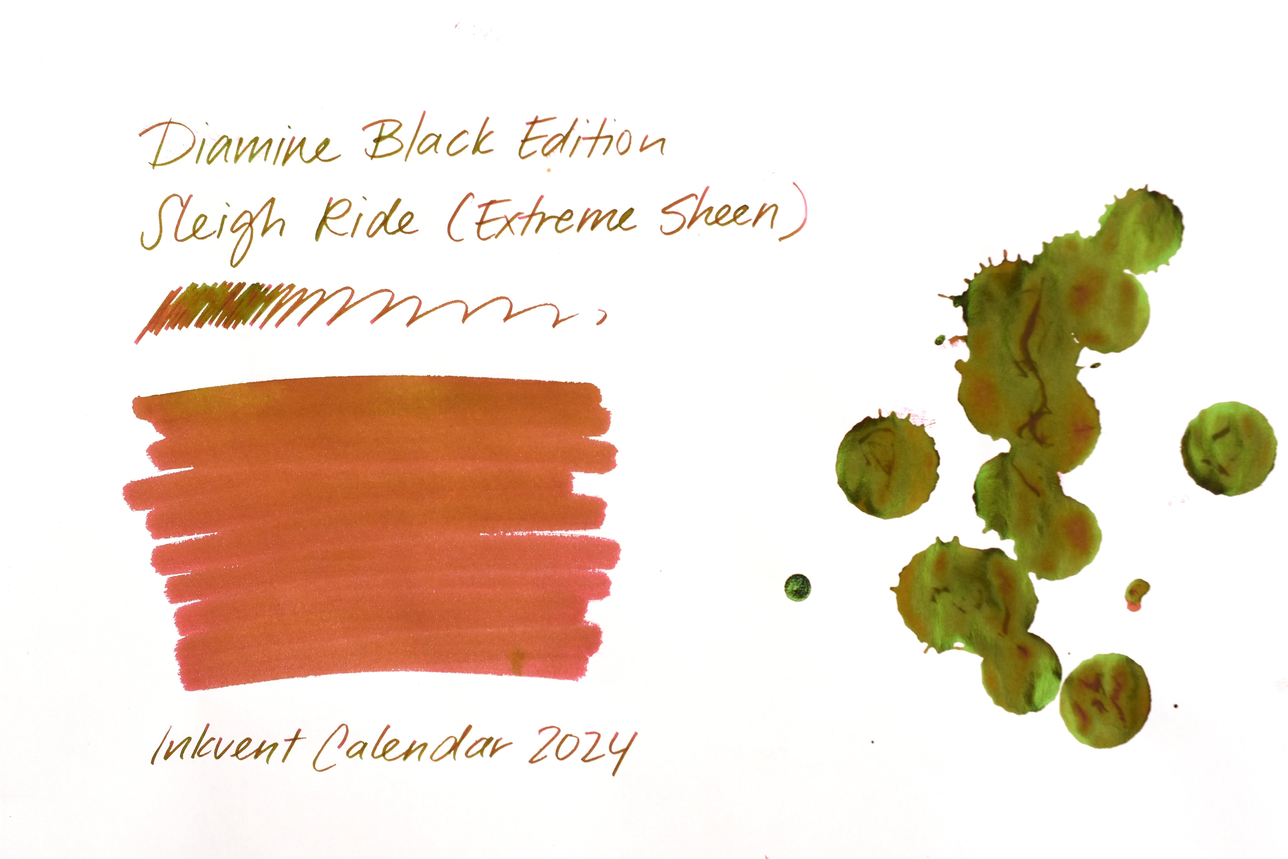 Diamine Black Edition - Extreme Sheen - Sleigh Ride – Yoseka Stationery