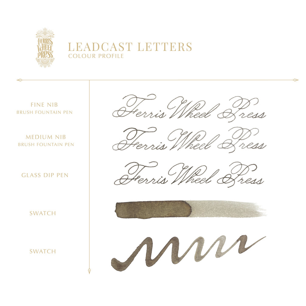 Ferris Wheel Press - Leadcast Letters – Yoseka Stationery