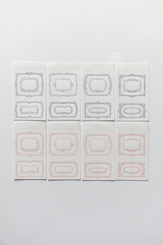 LCN Letterpress Notepad - Retro Frames No.3 – Yoseka Stationery