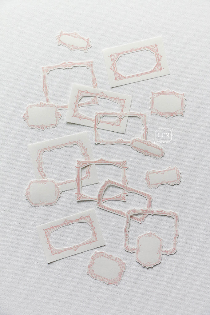 LCN Letterpress Notepad - Retro Frames No.3 – Yoseka Stationery