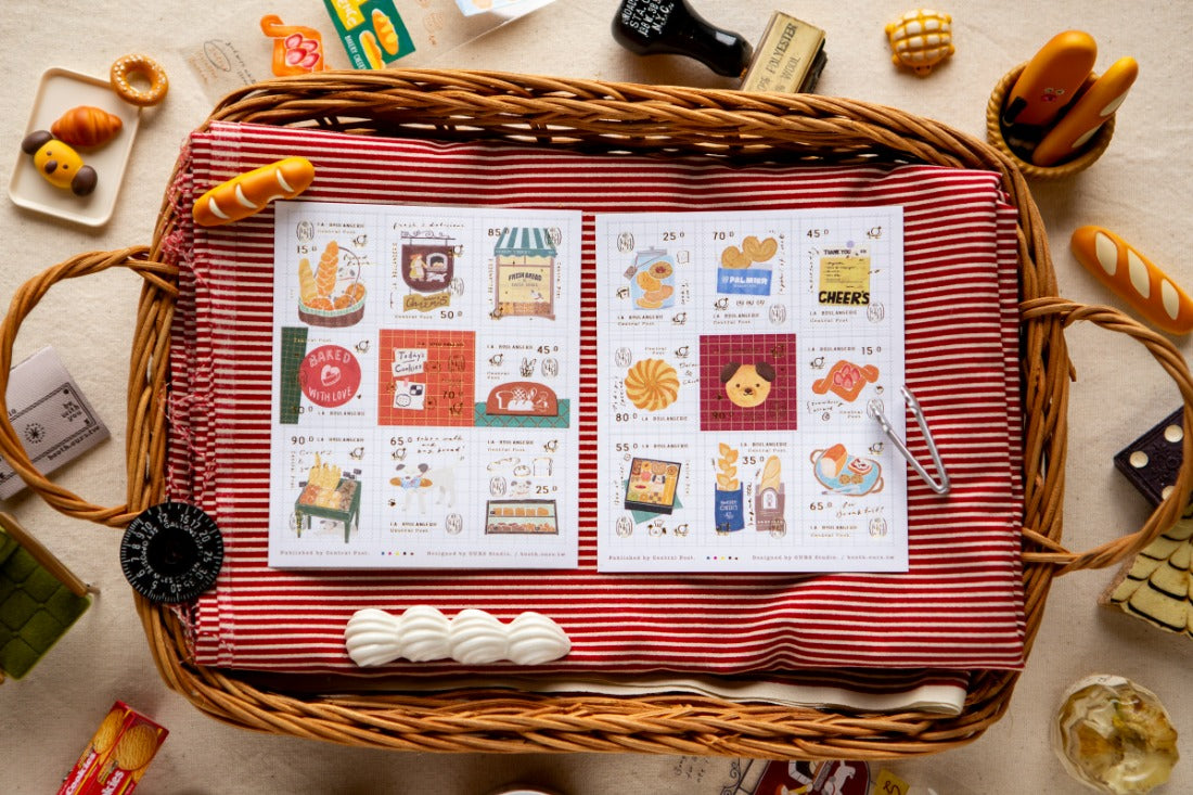 OURS Stamp Sticker - Bakery Cheers – Yoseka Stationery