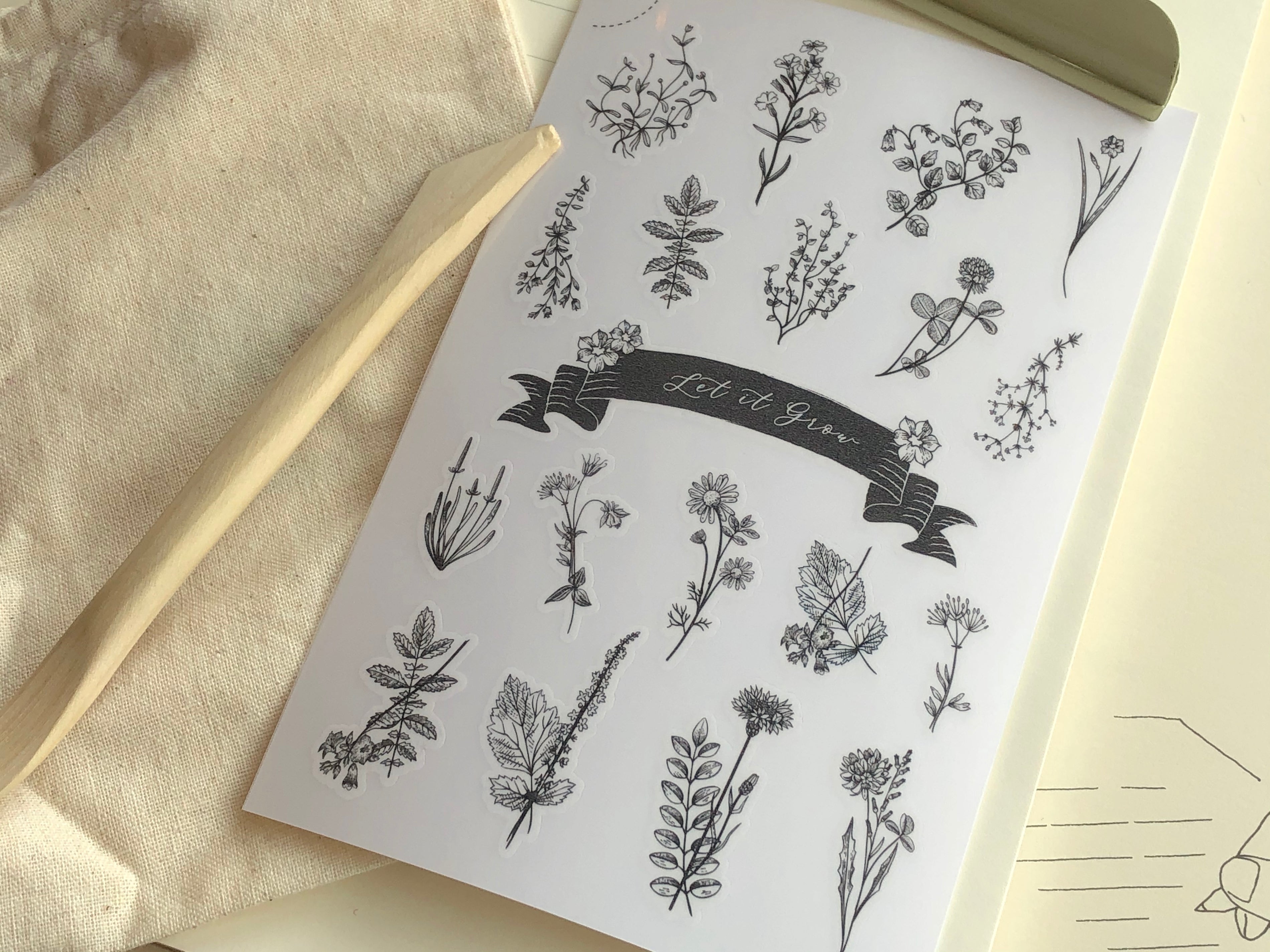 MU Printing Fabric Stickers - #8 – Yoseka Stationery