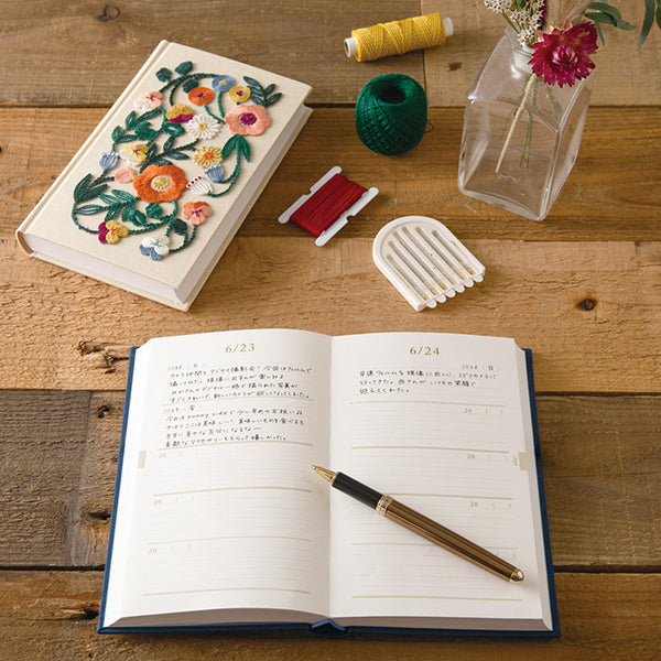Midori 5 Years Diary - Embroidered – Yoseka Stationery