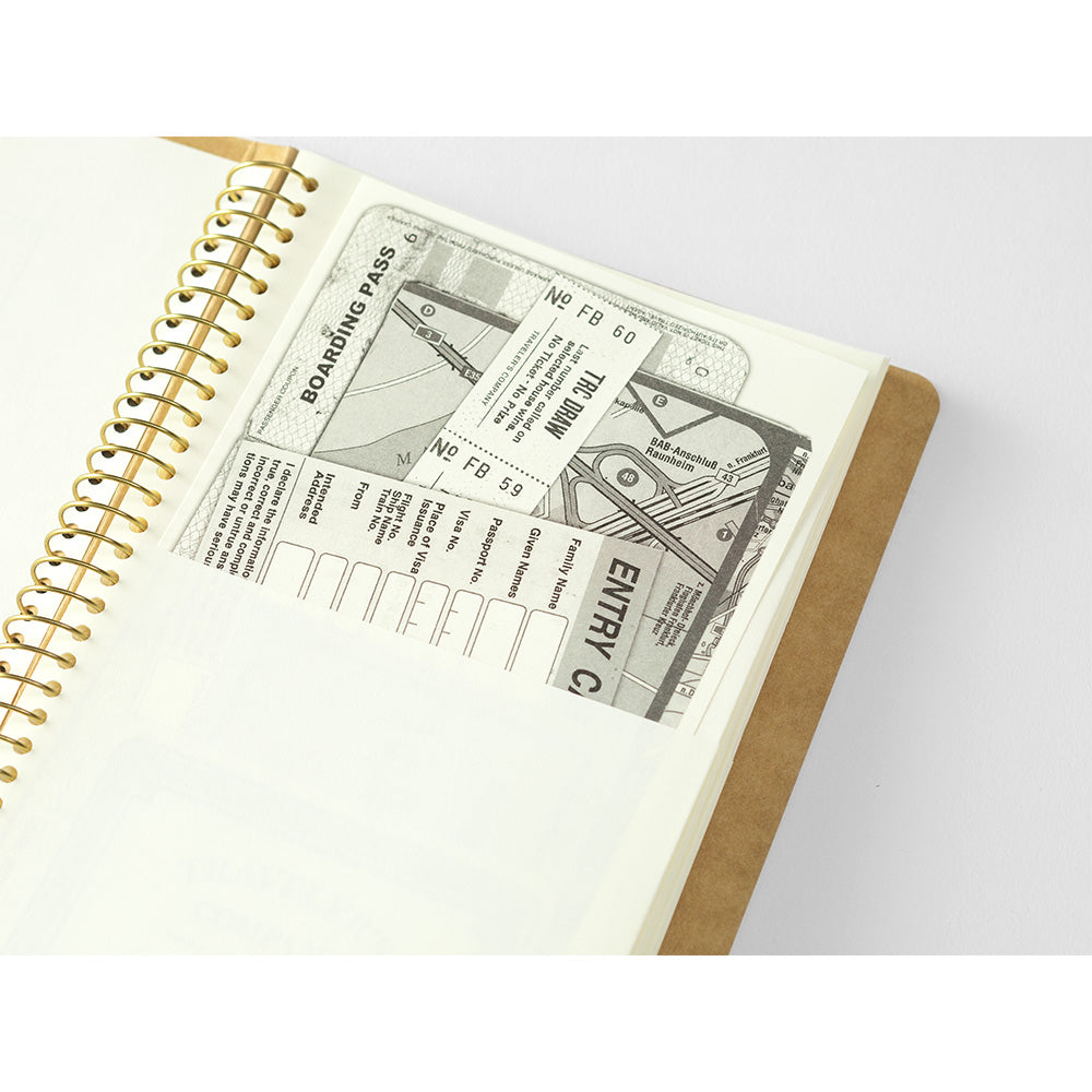 TRAVELER's Company - Spiral Ring Notebook - Paper Pocket - A5 Slim ...