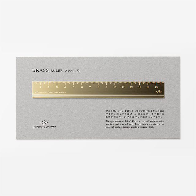 TRAVELER's Brass Ruler – Yoseka Stationery